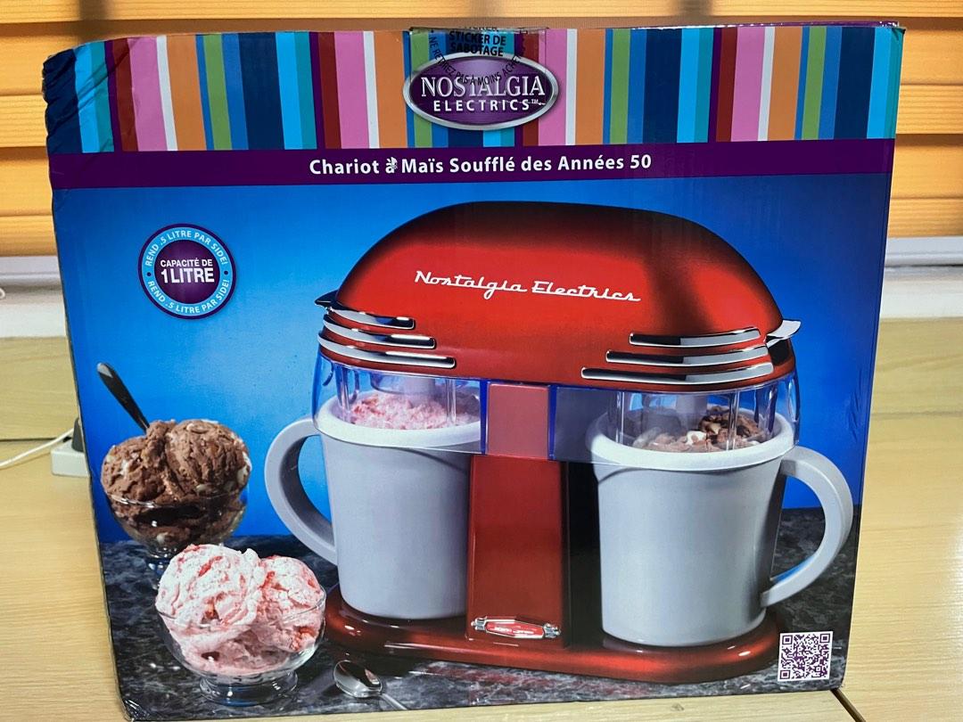 Nostalgia retro series double ice cream maker, TV & Home Appliances ...