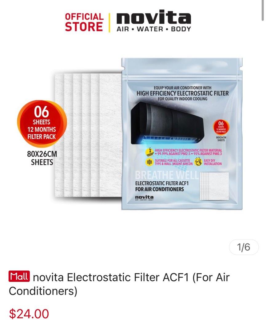 novita Electrostatic Filter ACF1 (For Air Conditioners), TV & Home ...