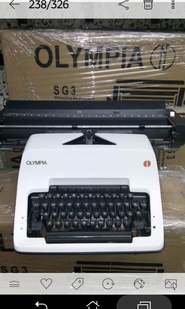 Olympia SG3 Manual Typewriter, Computers & Tech, Office & Business Technology on Carousell