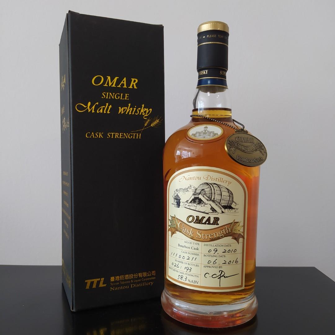 Omar Bourbon Cask Strength single malt whiskey, Food & Drinks ...