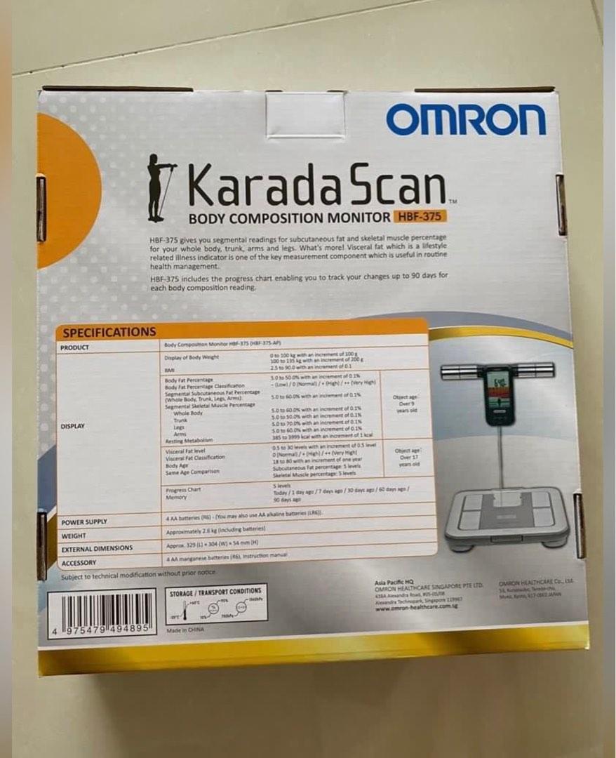Omron Karada Scan, Health & Nutrition, Health Monitors & Weighing ...