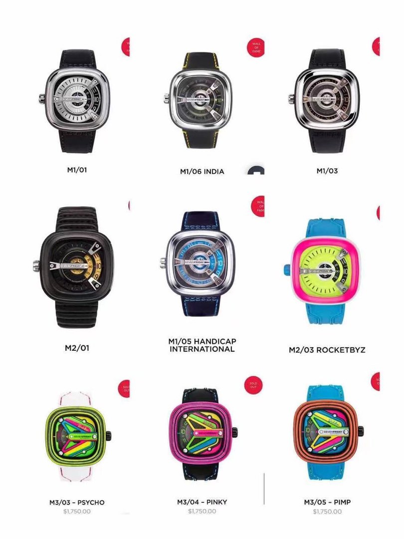 Authentic SEVENFRIDAY all series for sale , Men's Fashion, Watches ...