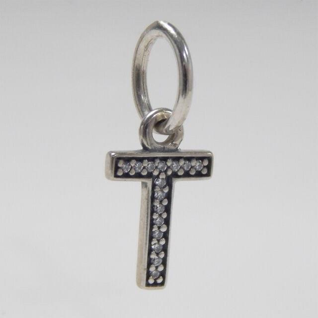 Pandora authentic Sales Letter T Dangle Charm, Women's Fashion, Jewelry ...