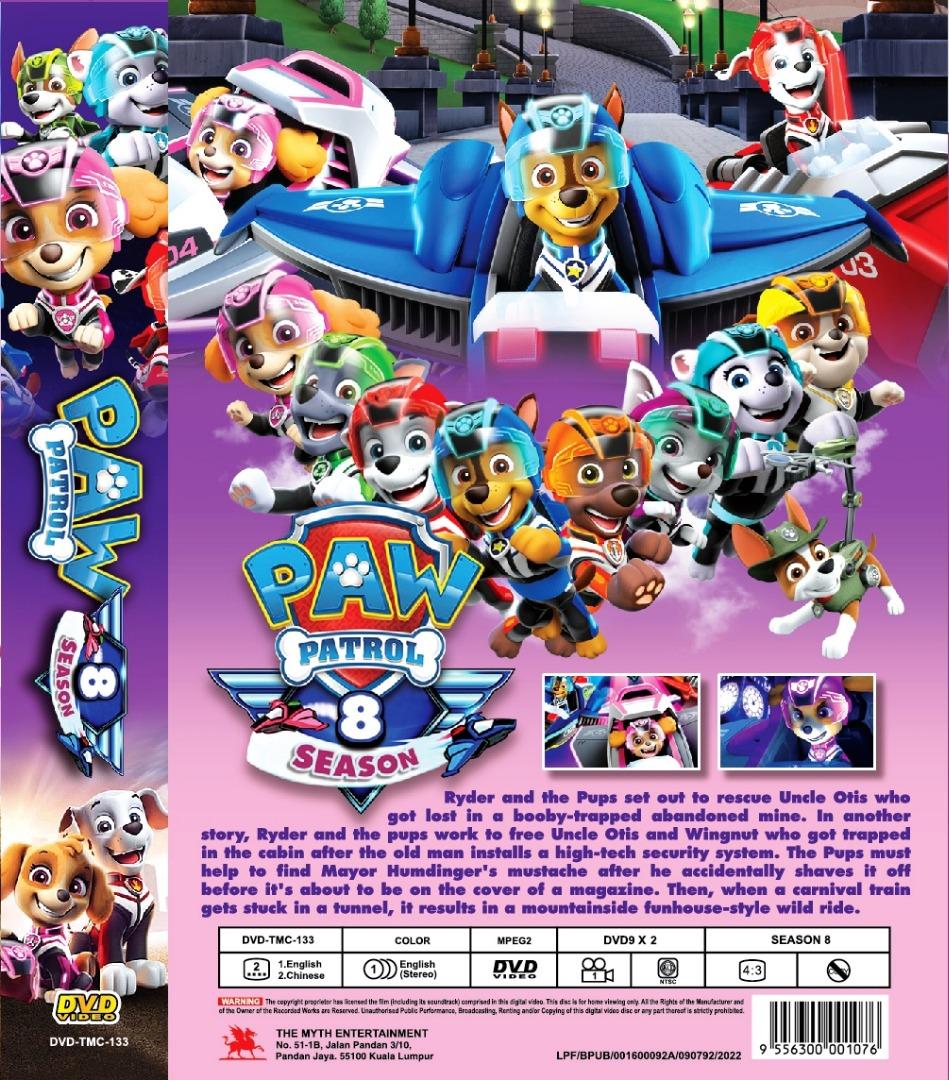 Paw Patrol Season 8 Complete 26 Episodes English Animated TV Series DVD ...