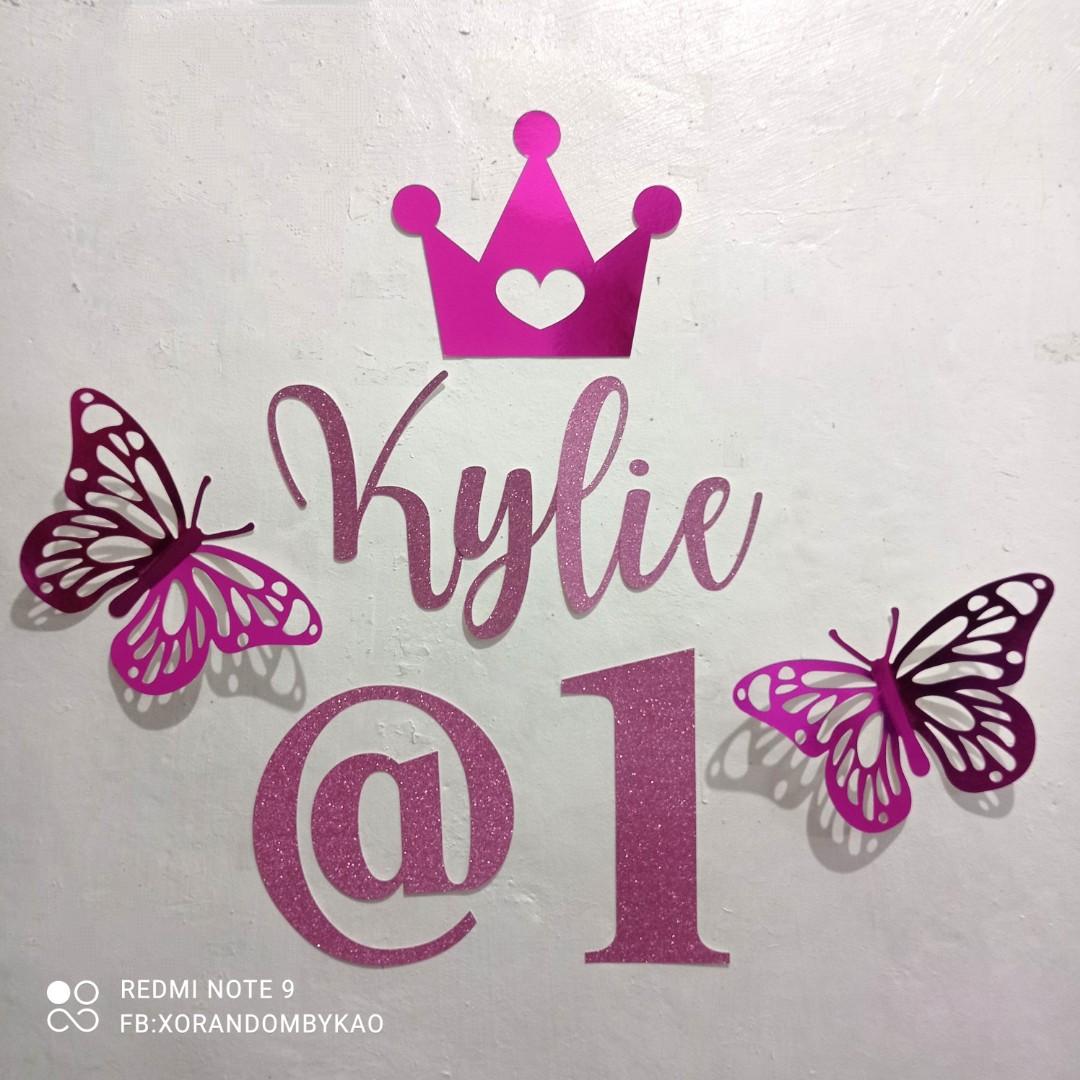 Personalized Cardstock Banner Backdrop Sold per Letter, Hobbies & Toys ...