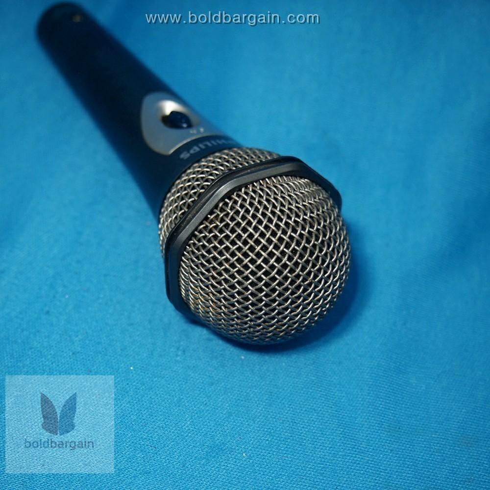 PHILIPS SBC-MD150 Dynamic Microphone for Vocal Instrument PA Karaoke ...