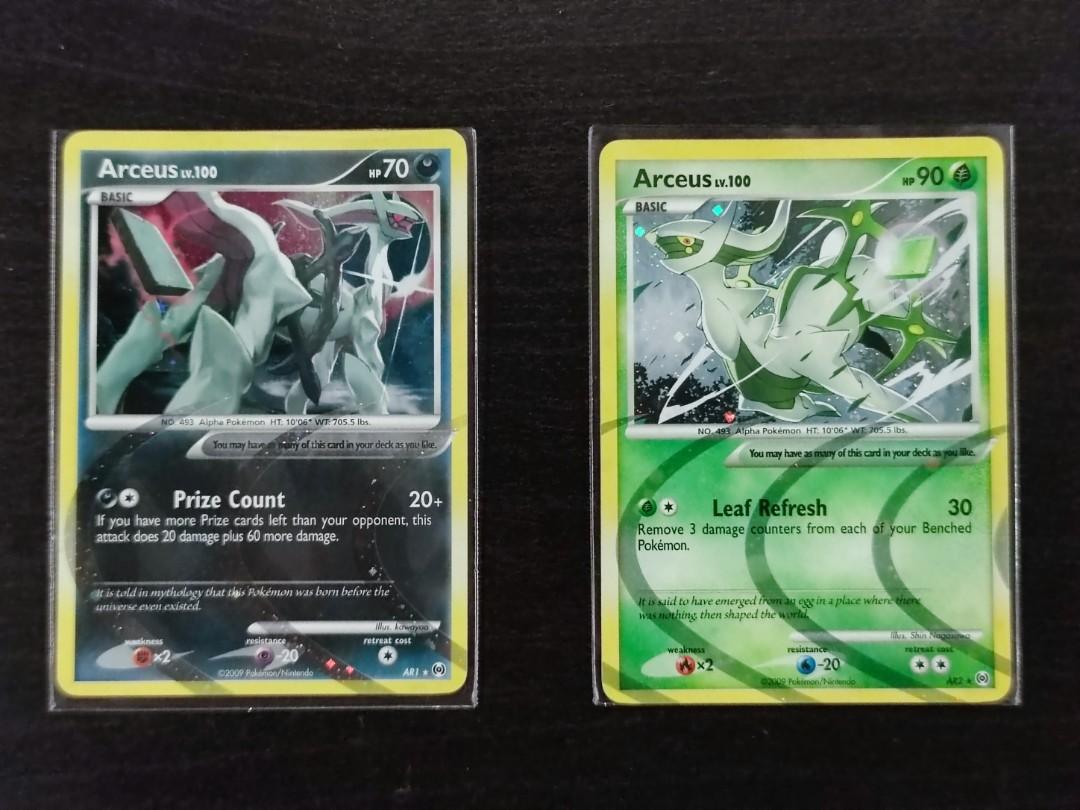 Pokemon Arceus Lv. 100 AR1 & AR2, Hobbies & Toys, Toys & Games on Carousell