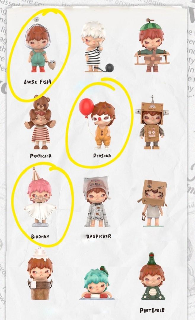 Popmart Hirono Little Mischief - Loose Fish / Persona / Birdman ...