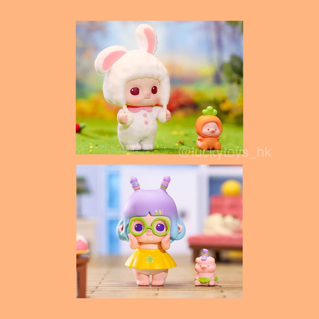 popmart minico fantasy world 異想世界 plush rabbit 綿綿兔 starlet 小星星 my ...