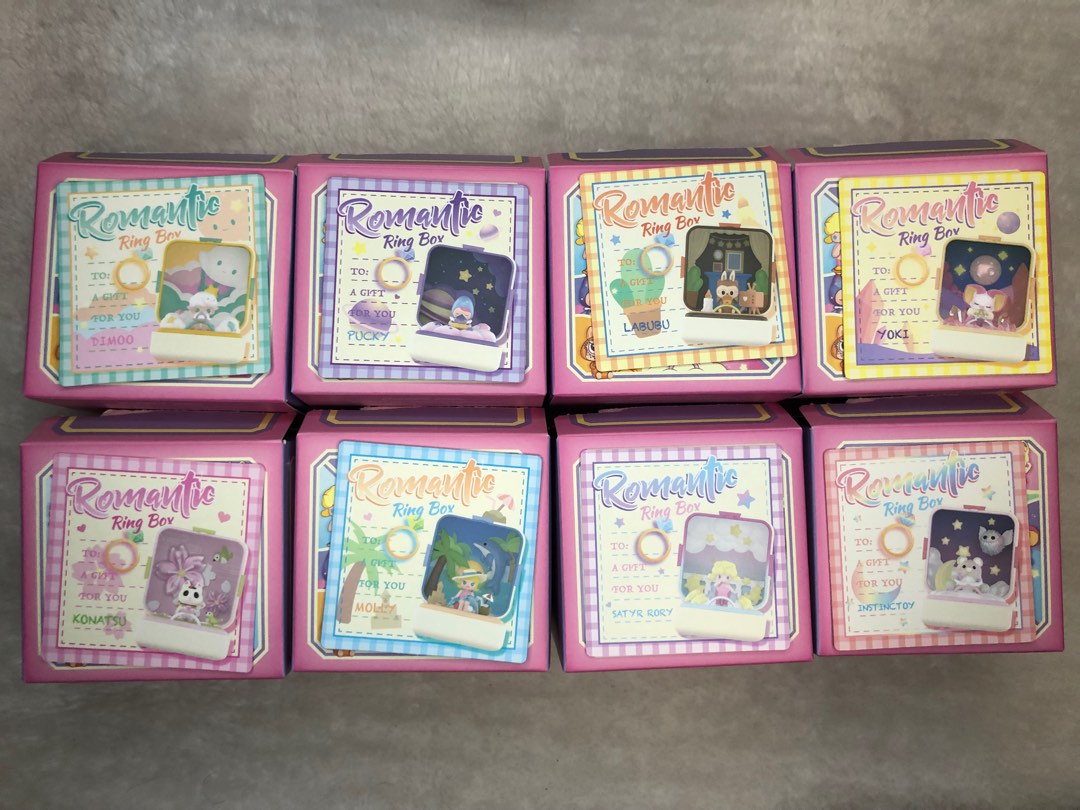 [Popmart] Romantic Ring Box Series Scene Set, Hobbies & Toys, Toys ...