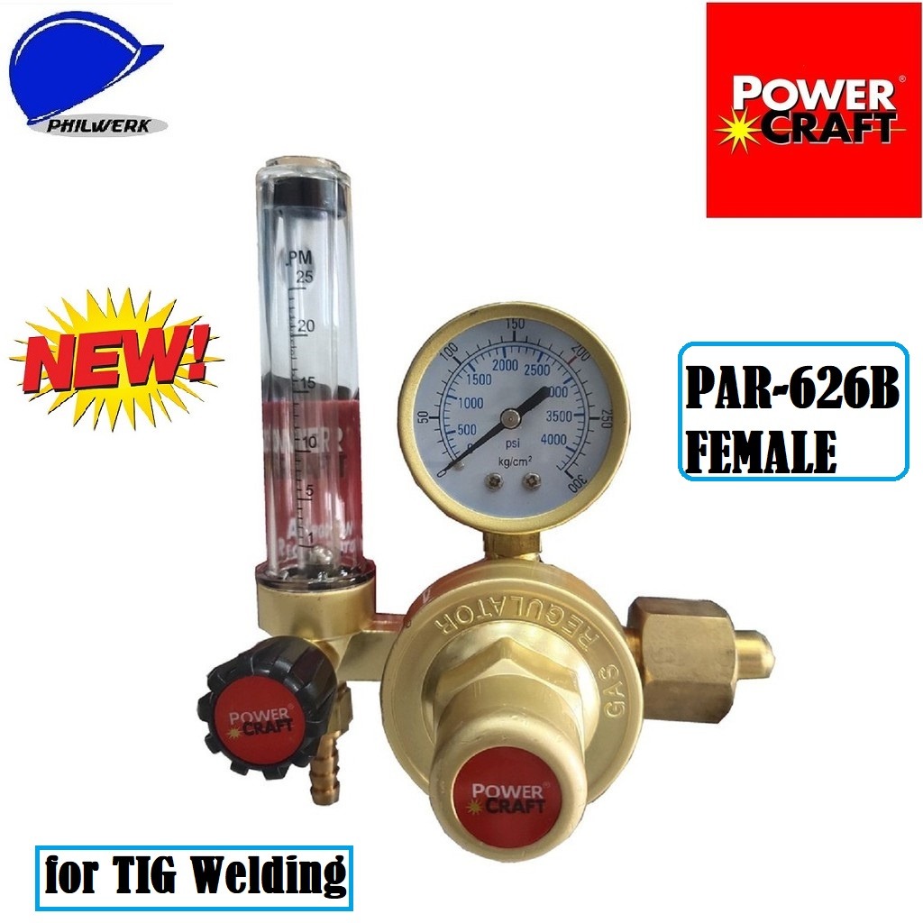POWER CRAFT ARGON REGULATOR (PAR-626B FEMALE), Commercial & Industrial ...