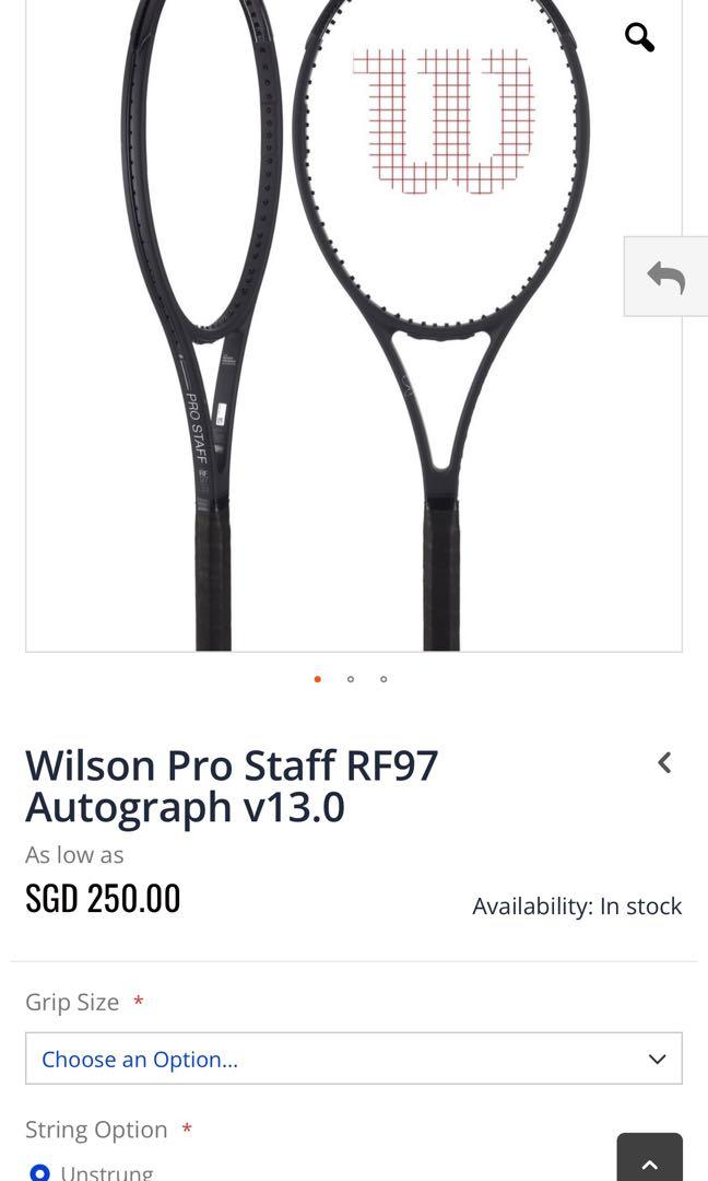 Pro staff v13 RF97 wilson, Sports Equipment, Sports & Games, Racket & Ball Sports on Carousell