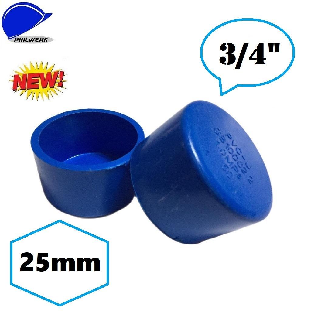 PVC Blue End Cap 3/4" (25mm), Commercial & Industrial, Construction ...