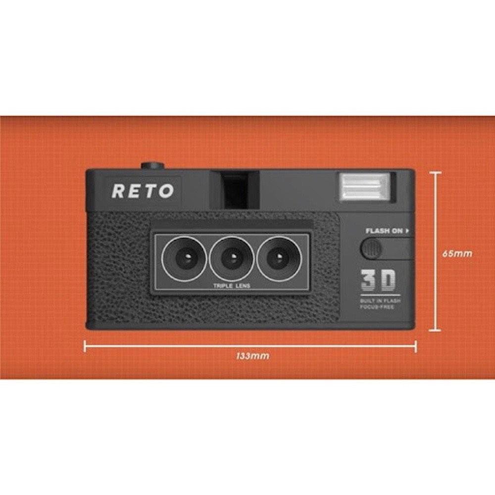 RETO 3D Classic 35mm Film Camera Classic Edition Built-In Flash Film ...
