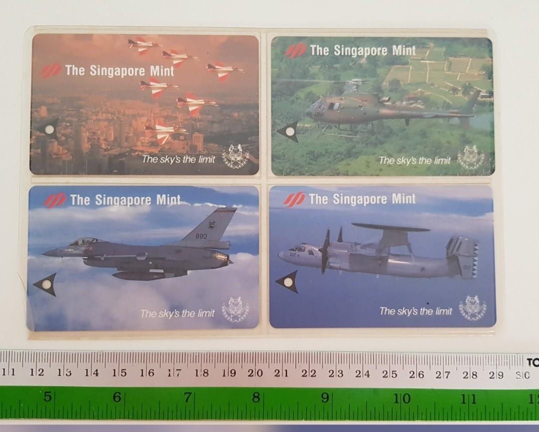 RSAF MRT Card (Full Set) 94 Asia Aerospace Helicopter Jets Plane ...