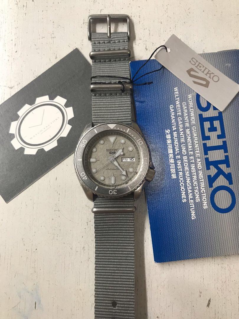 Seiko 5 Cement SRPG61 SRPG61K SRPG61K1, Men's Fashion, Watches ...