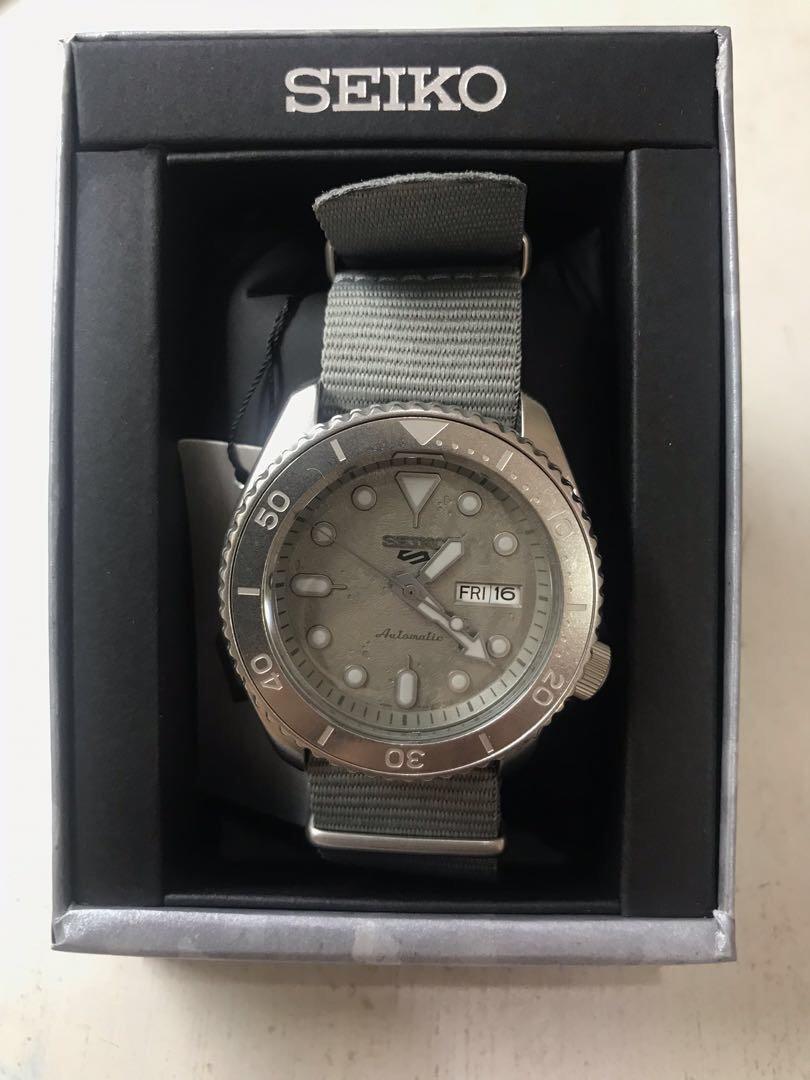 Seiko 5 Cement SRPG61 SRPG61K SRPG61K1, Men's Fashion, Watches ...