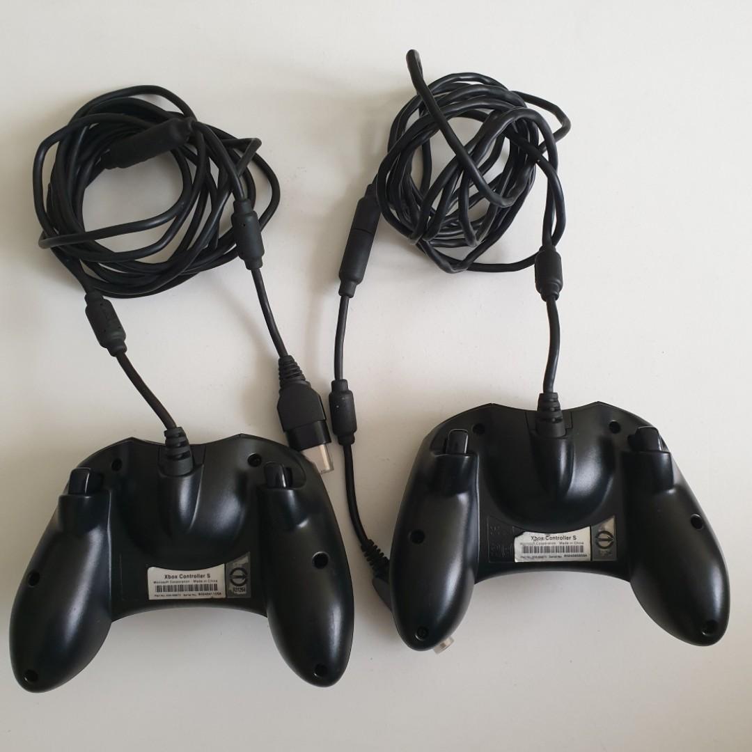 Set of 2 Xbox Wired Controller S for Original Xbox Classic OG 1st ...