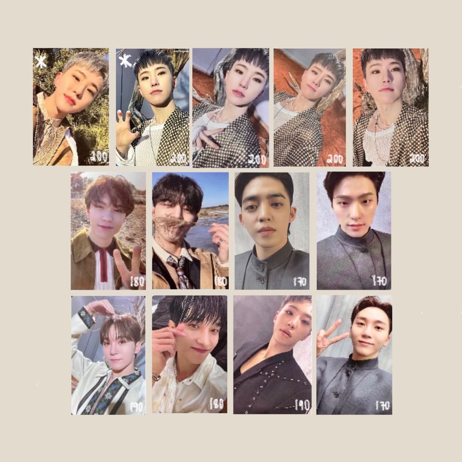 Seventeen face the sun fts pc photocards control ray path pioneer hoshi vernon scoups dino ...