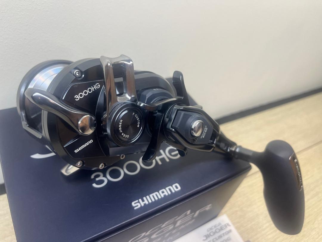 Shimano OCEA JIGGER F CUSTOM 3000HG Jigging Reel, Like New, Sports ...