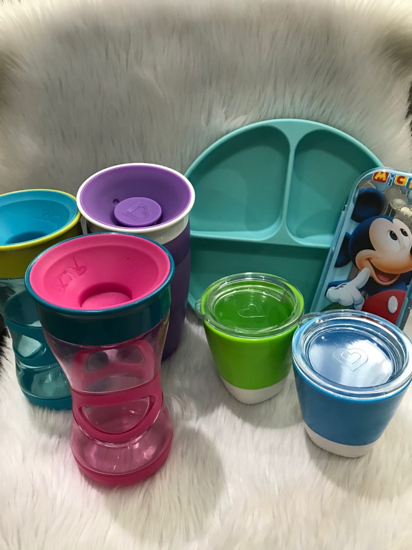 Sippy Cup, Plate and Spoon and Fork Set, Babies & Kids, Nursing ...