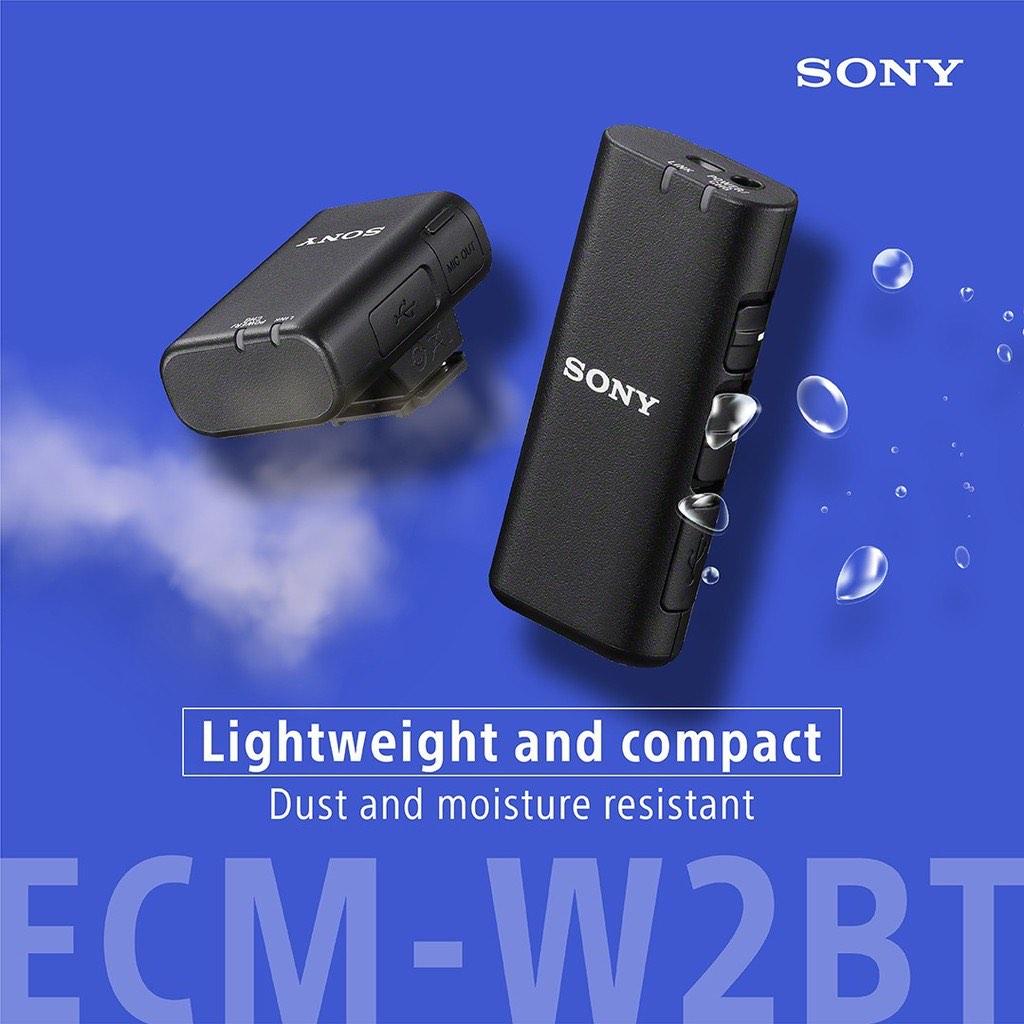 Sony ECM-W2BT camera mount digital Bluetooth wireless microphone system for vlogging (ready ...