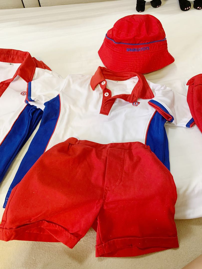 Sparkletots PCF St Hilda Uniform Cap Shorts Red Preschool PAP Uniform ...