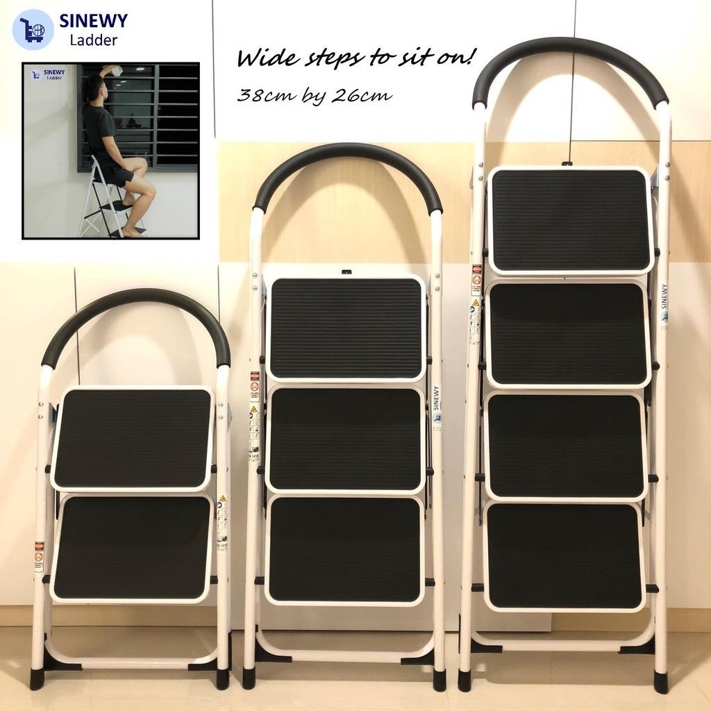 Step Ladder Foldable 2,3,4 steps, Furniture & Home Living, Home ...