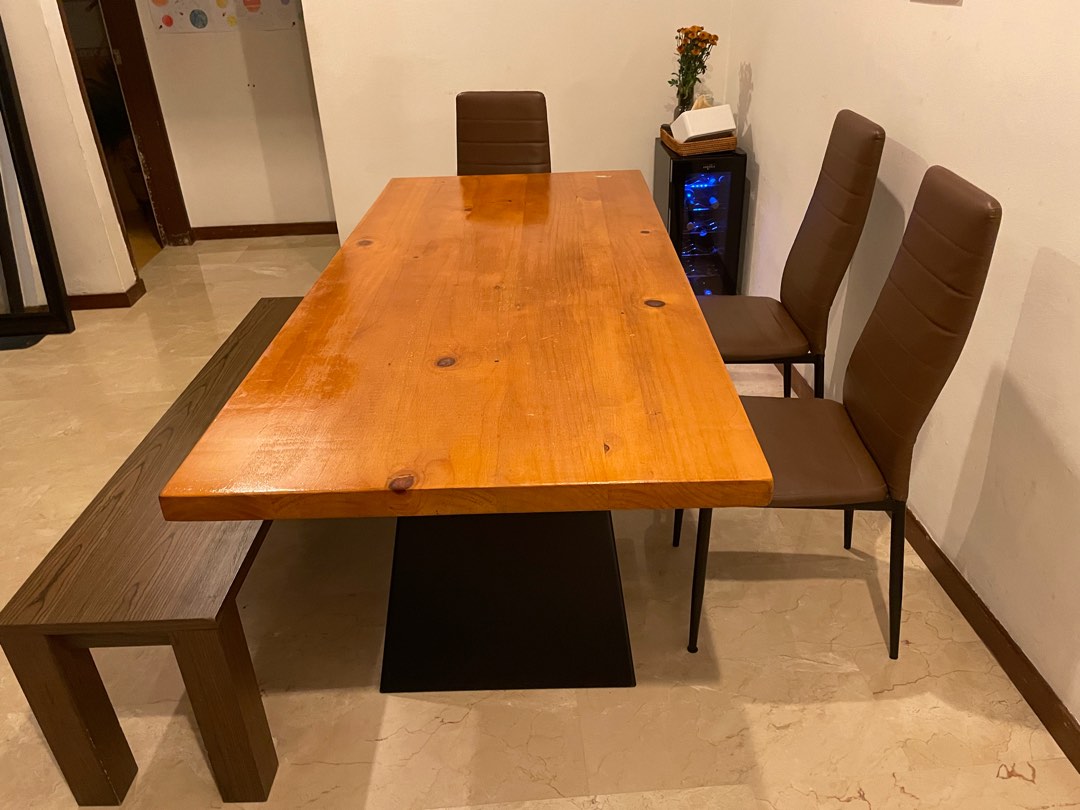 Table set 6-8 pax, Furniture & Home Living, Furniture, Tables & Sets on ...