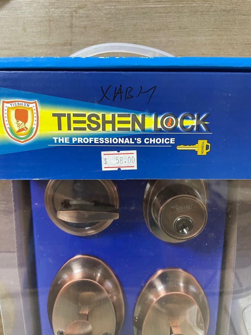 Tan Leather Lock ( main door ), Furniture & Home Living, Security ...