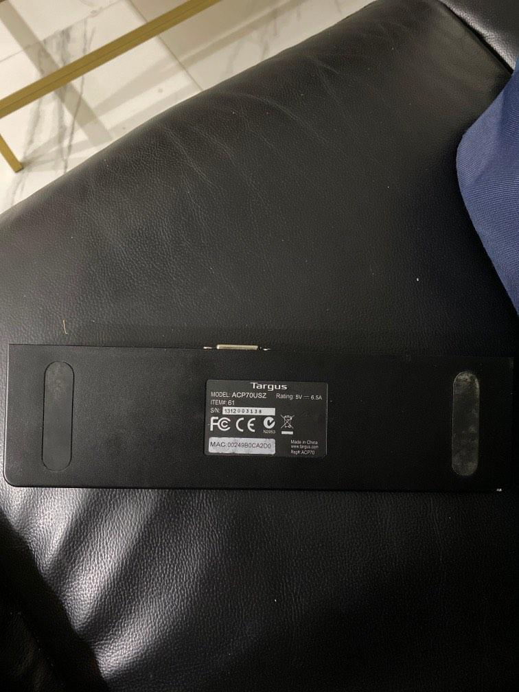 Targus displaylink dock ACP70USZ (No cables provided), Computers & Tech ...