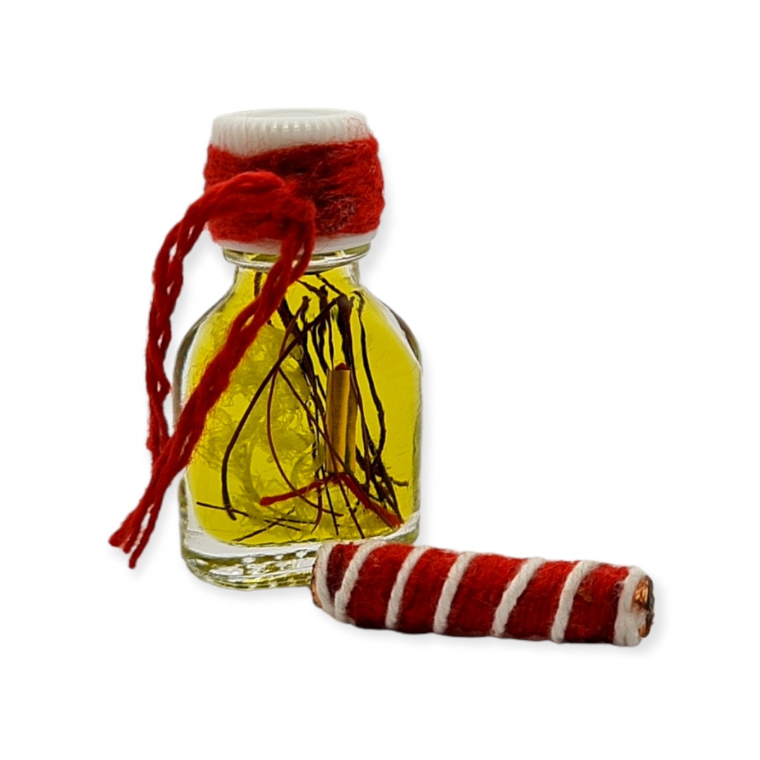 Thai amulet Takrut kleaw Rak and Num Mun Saneah Khun Paen kleaw Rak Lp ...