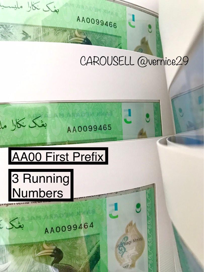Three(3) Folders RM1 RM5 Folder Set AA00 First Prefix With Running ...