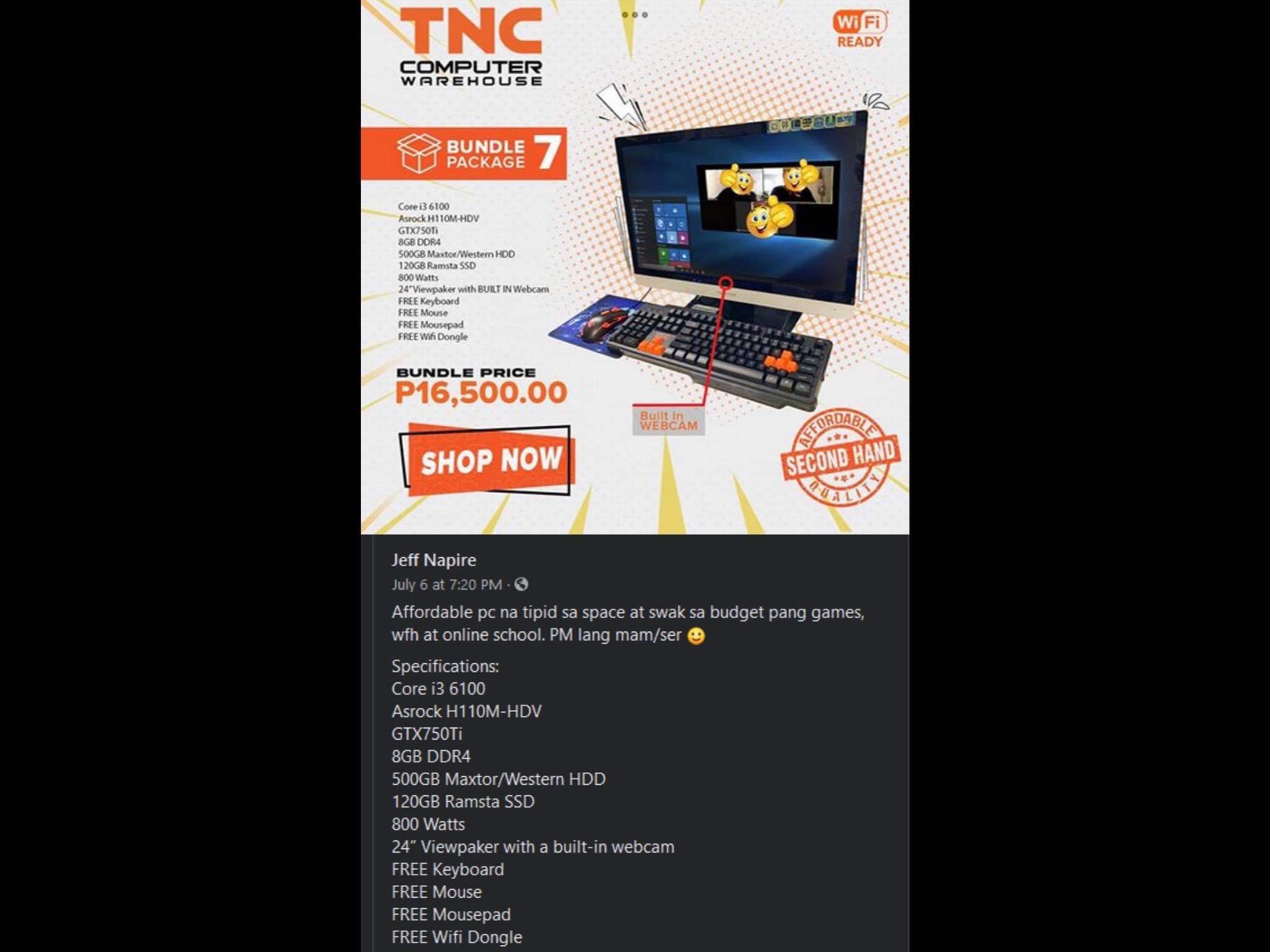TNC desktop, Computers & Tech, Desktops on Carousell