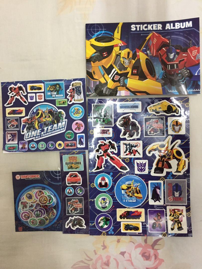 Transformers Stickers & Sticker Album Holofoil Pack, Hobbies & Toys ...