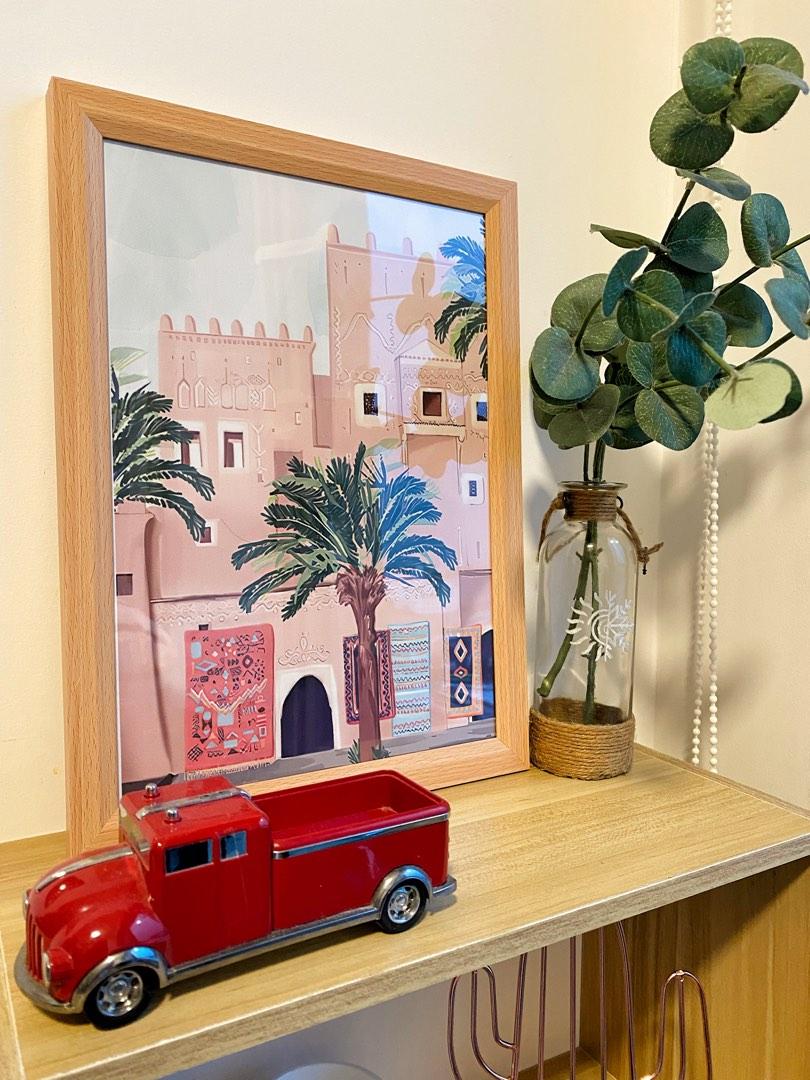 Travel wall decor (A4 size, $3 per frame). See pics for decor ideas ...