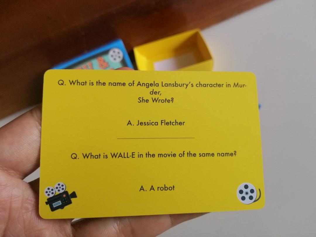 TV & Film Quiz card Game (Complete), Hobbies & Toys, Toys & Games on ...