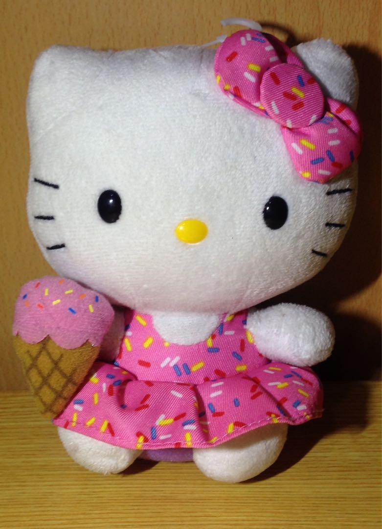 TY Hello Kitty by Sanrio Ice Cream Plush Toy, Hobbies & Toys, Toys ...
