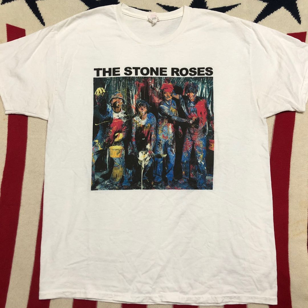 Vintage Stone Roses Band Tee, Men's Fashion, Tops & Sets, Tshirts ...