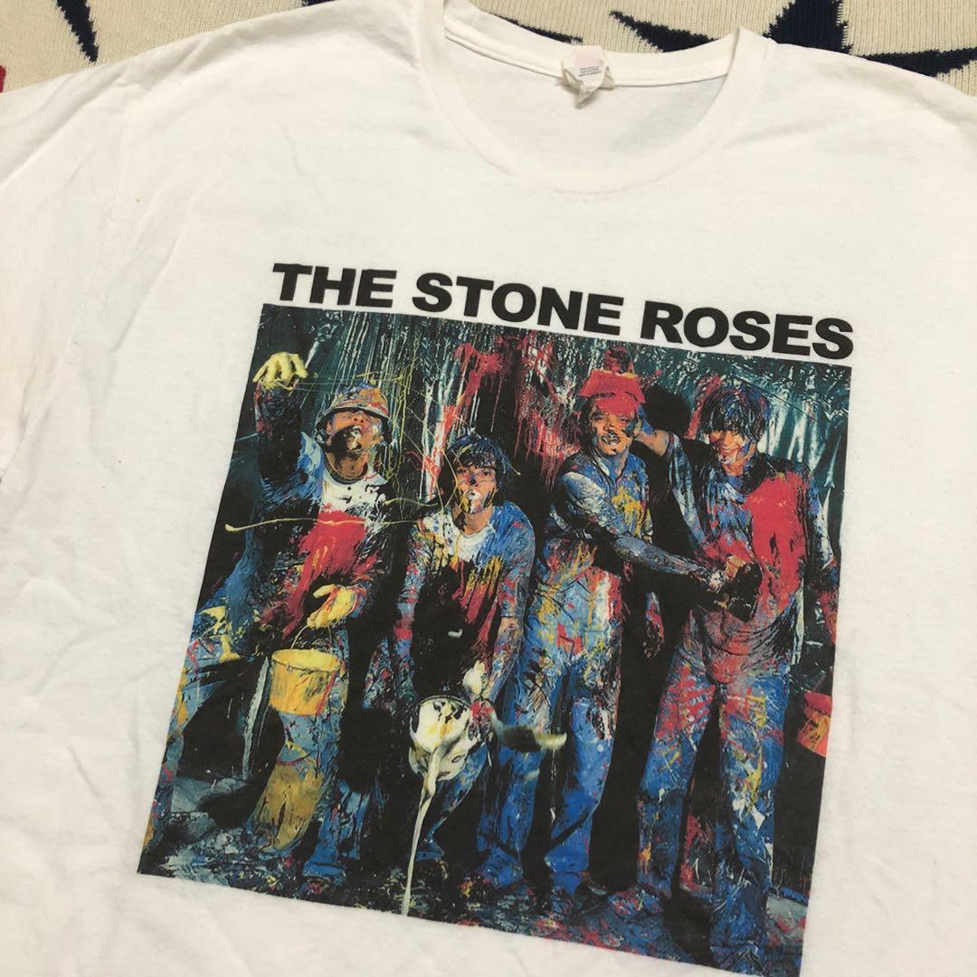 Vintage Stone Roses Band Tee, Men's Fashion, Tops & Sets, Tshirts ...