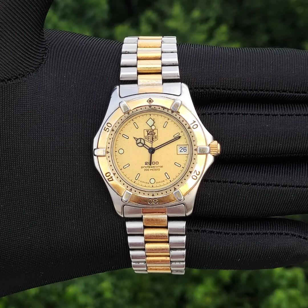 Vintage Two Tone Tag Heuer, Luxury, Watches on Carousell