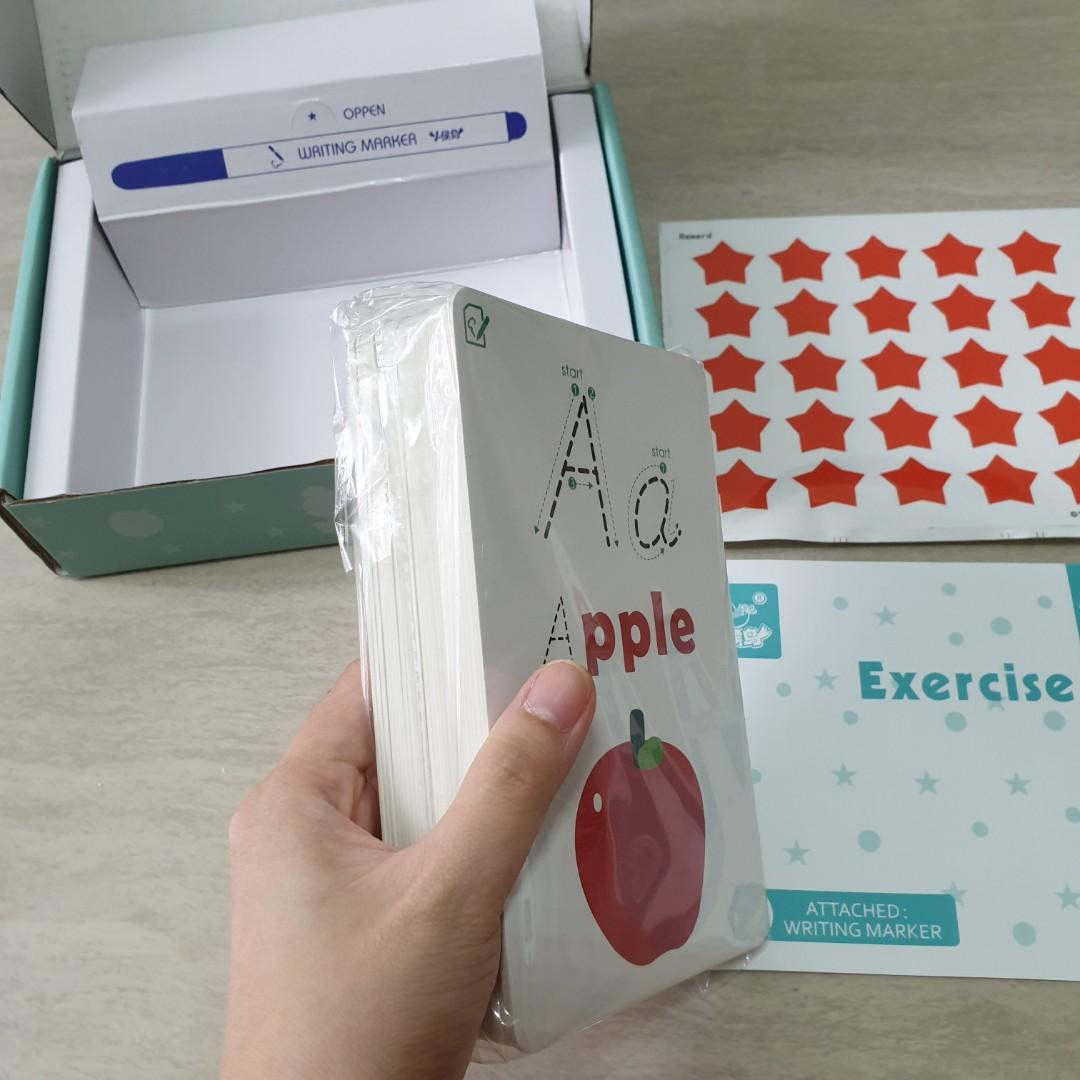 Wipe clean alphabet letter cards, Hobbies & Toys, Books & Magazines ...