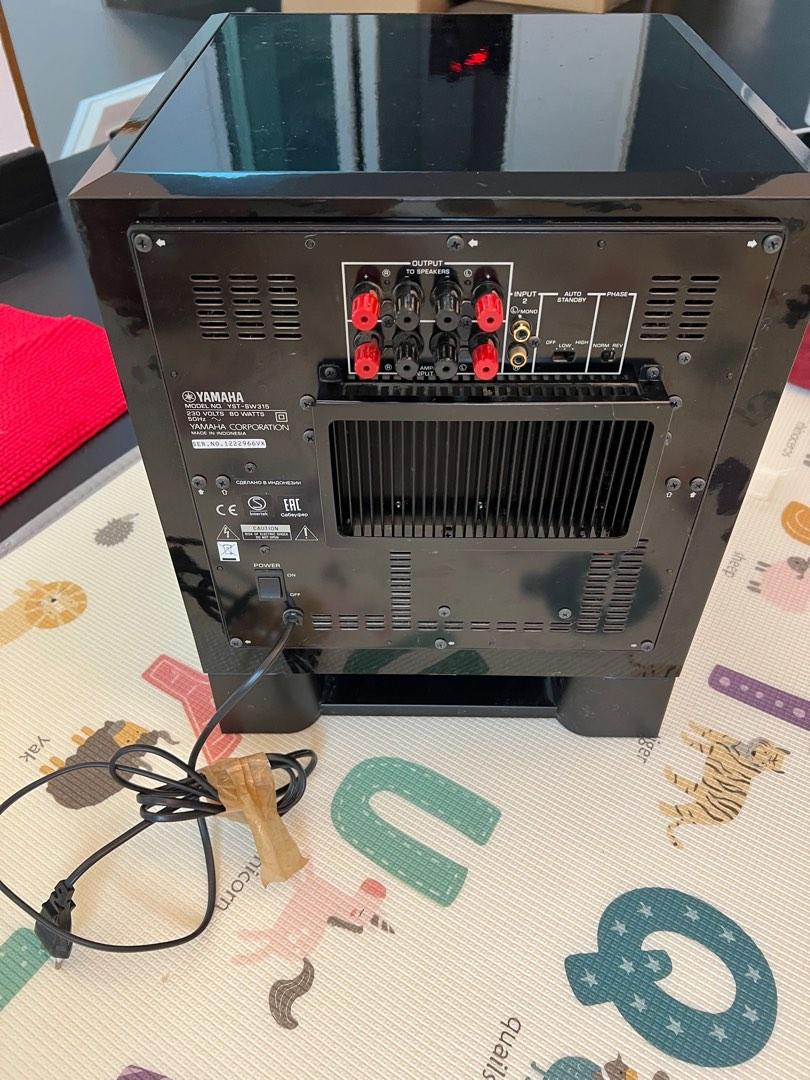 Yamaha YST-SW315 subwoofer, TV & Home Appliances, TV & Entertainment ...