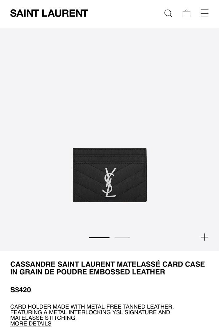 YSL Card Holder saint laurent, Women's Fashion, Bags & Wallets, Wallets ...