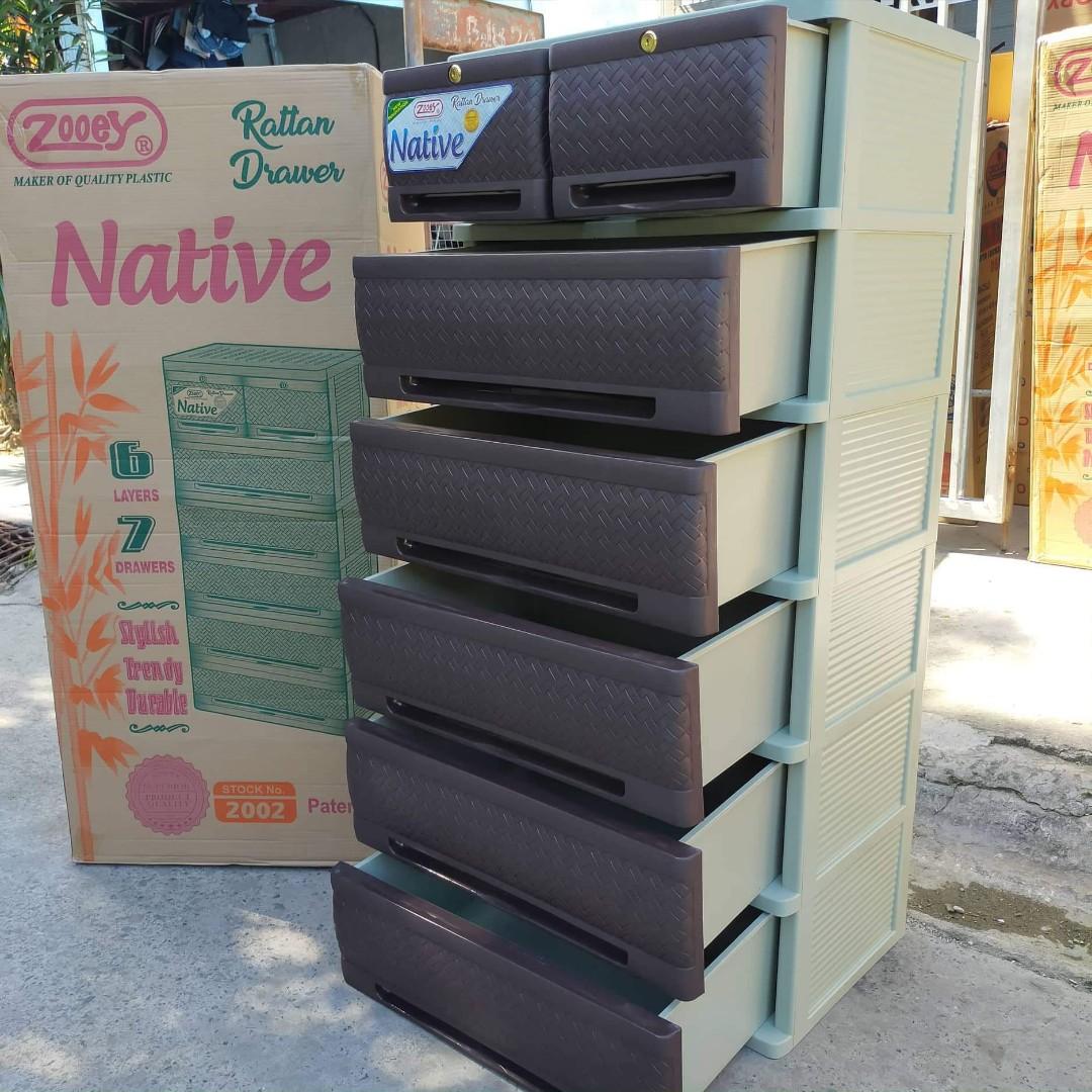 ZOOEY NATIVE RATTAN DRAWER 5L & 6L, Furniture & Home Living, Furniture ...