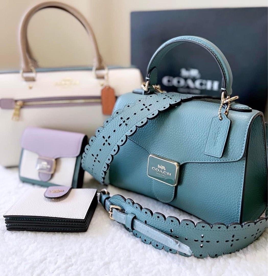 100% ORIGINAL COACH PEPPER SATCHEL IN IM/MARINE, Luxury, Bags & Wallets ...