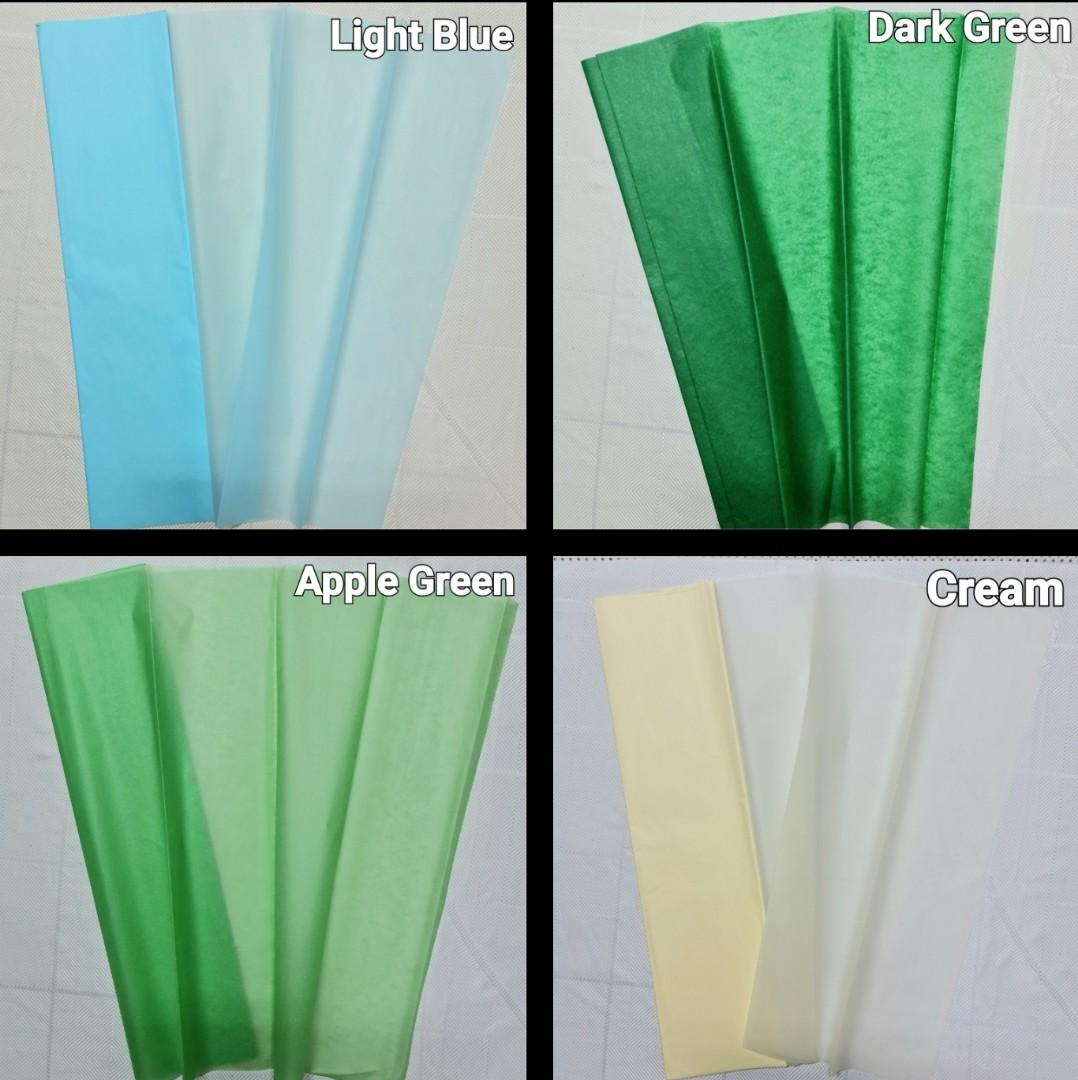 {10 Sheets Pack} Wrapping Paper | Color Tissue Wrapper | Silk Wrapper ...