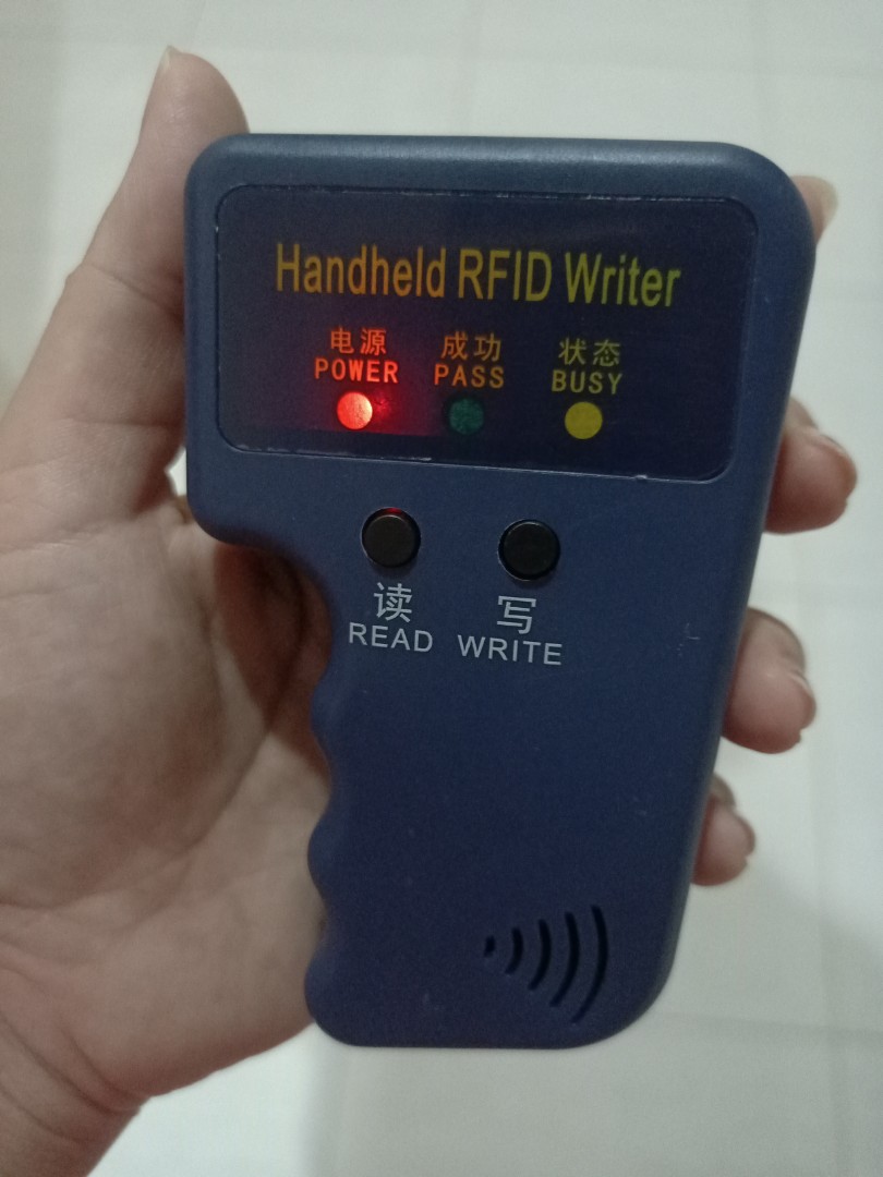 125KHz Handheld RFID iD Card Copier Reader Writer Program Duplicator ...
