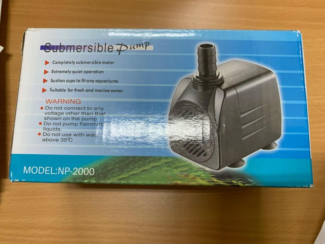 [1531] Submersible Pump MODEL NP-2000, Pet Supplies, Homes & Other Pet ...