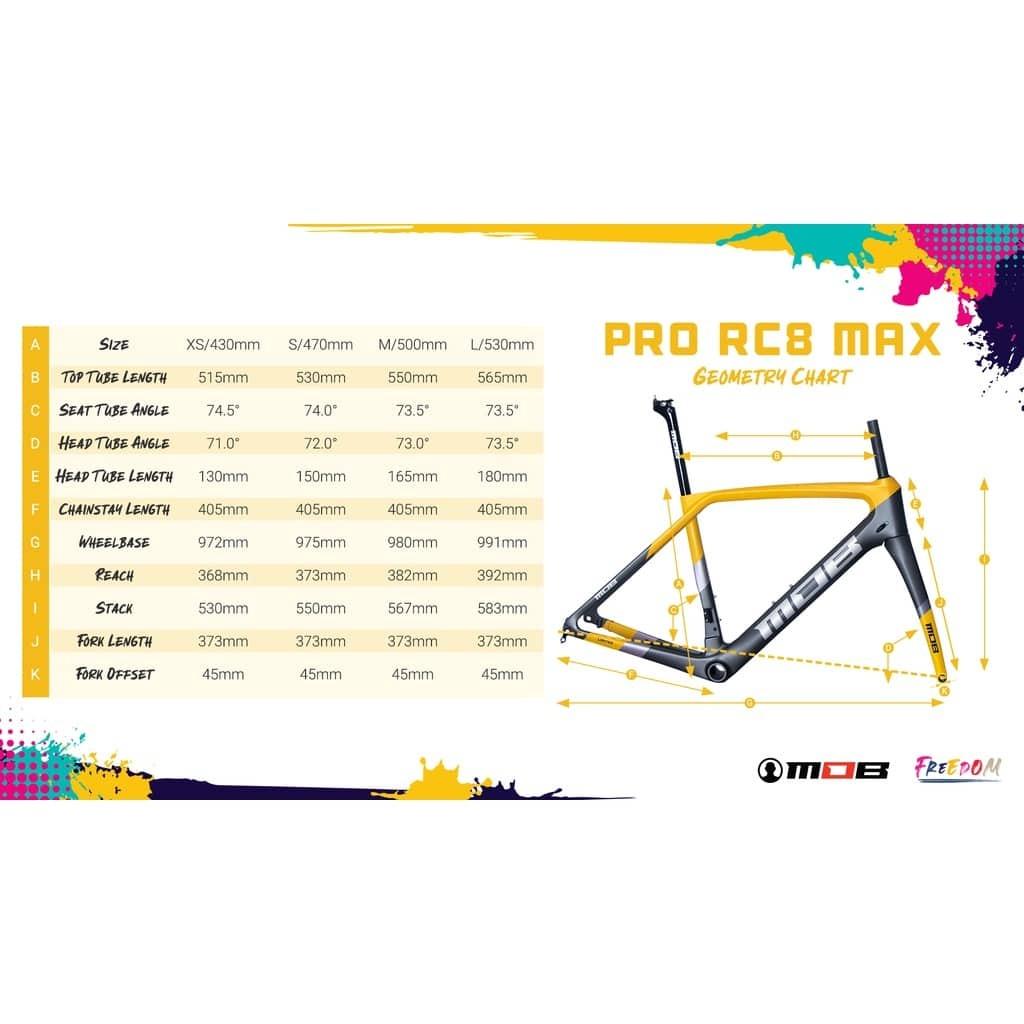 2022 MOB Pro RC8 Max Racing Carbon Frame Set Road bike 700C Bicycle ...